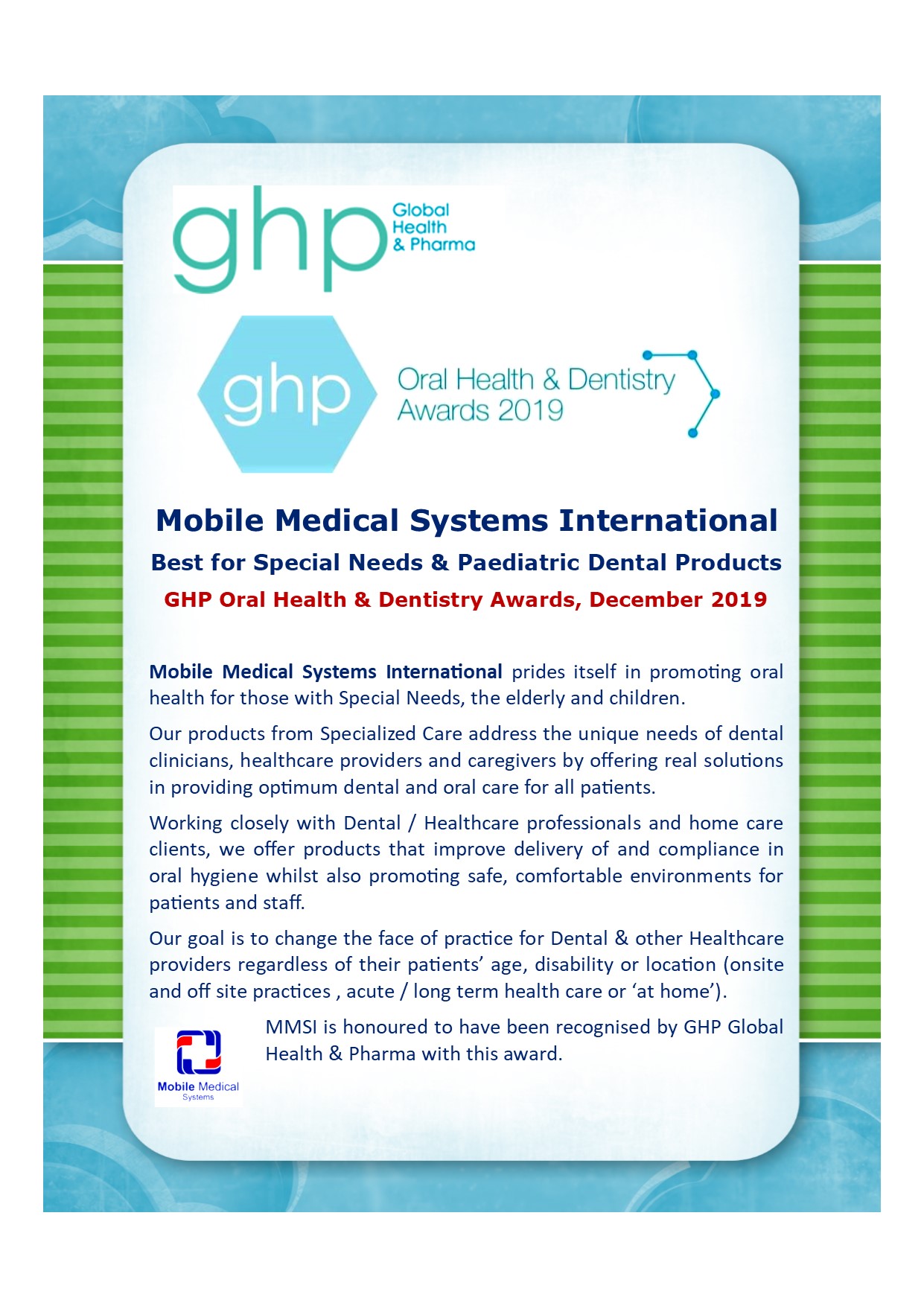 Mobile Medical System - Dental, Oral Care & Emergency Products